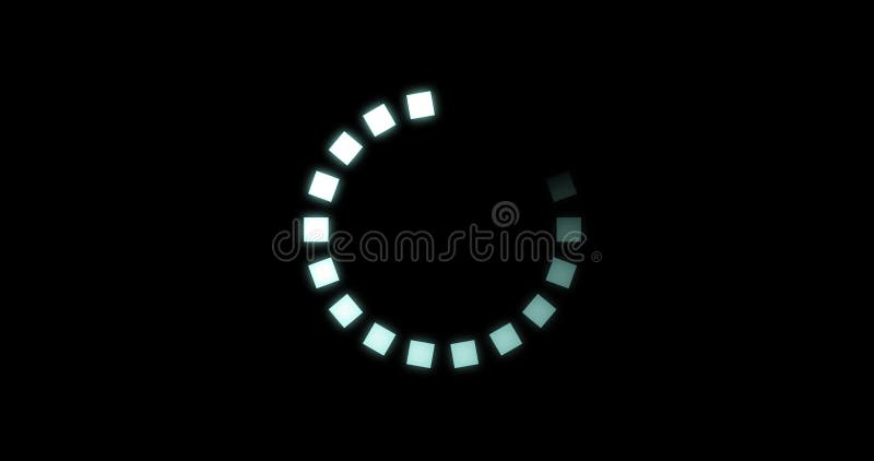 Loading Circle Icon on Black Background Stock Video - Video of loader ...