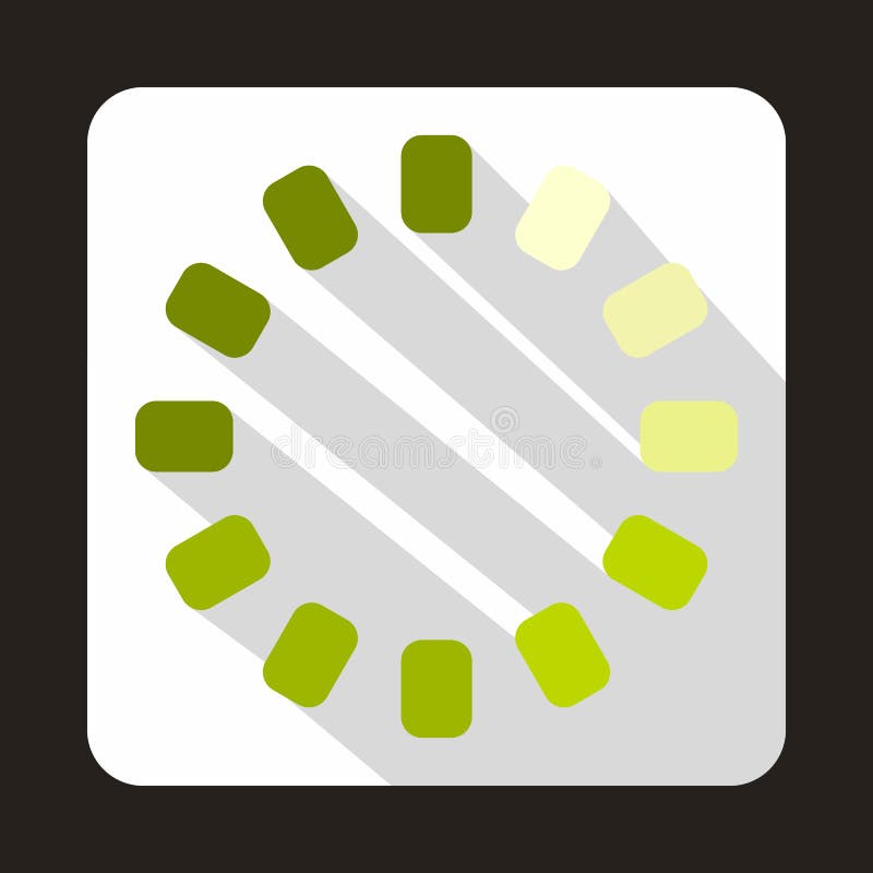 Loading Circle Icon, Flat Style Stock Vector - Illustration of load ...