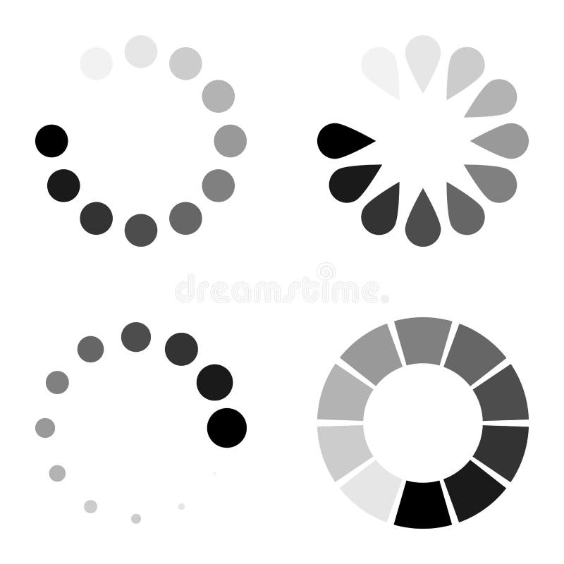Loading Circle Icon. Vector Illustration, Flat Design Stock ...