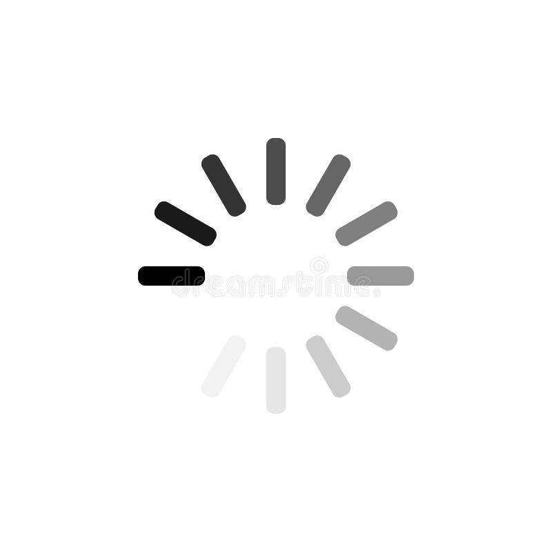 Loading Circle Icon. Vector Illustration, Flat Design Stock ...