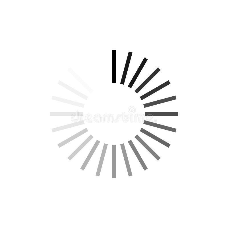 Loading Circle Icon. Vector Illustration, Flat Design Stock ...