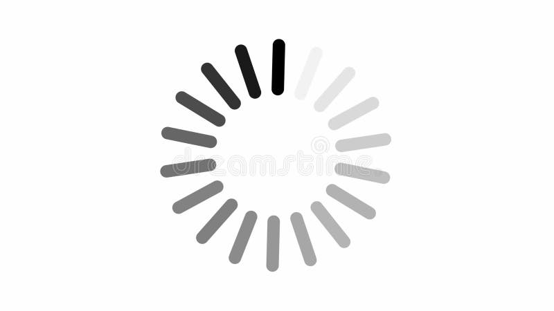 Loading Circle Icon on White Background Animation Stock Video - Video ...