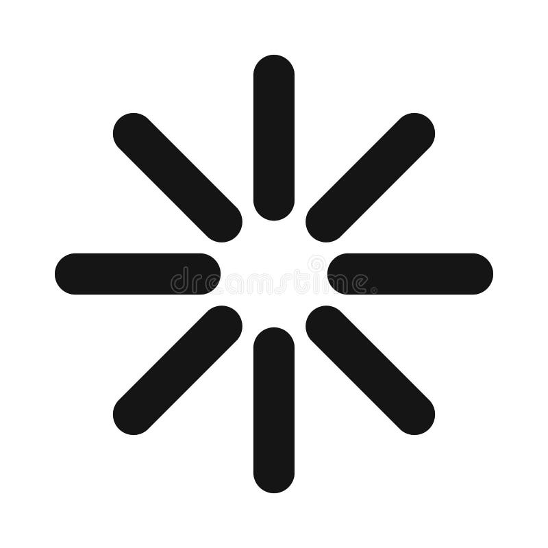 Loading Circle Sign Icon, Simple Style Stock Vector - Illustration of ...