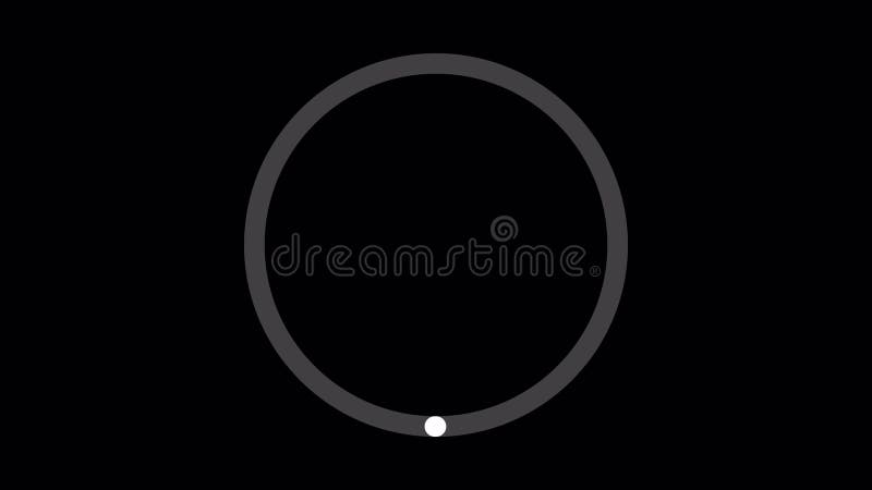 Loading Circle Spins with Alpha Channel. Seamless Looping Stock Video - Video of animated ...
