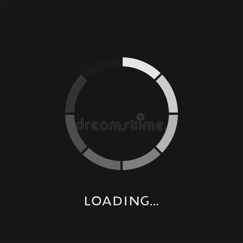 Loading circle symbol stock vector. Illustration of progress - 309080592