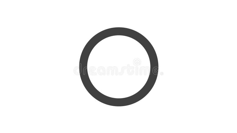 Loading Circle on White Screen, Dots Fading Loading Animation. 4K Video ...