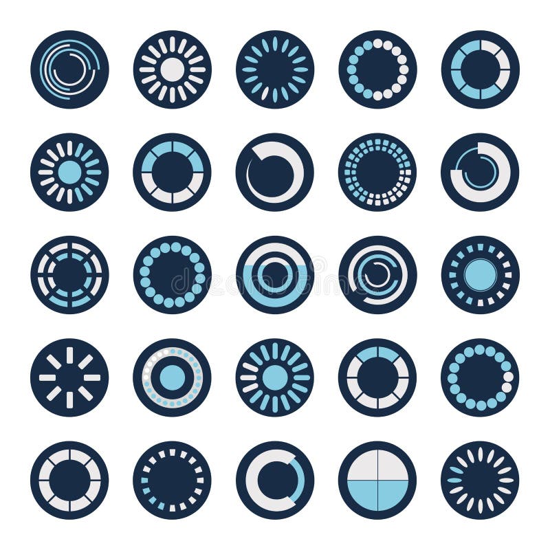 Loading Circles Stock Illustrations – 586 Loading Circles Stock Illustrations, Vectors & Clipart ...