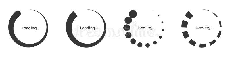 Round Loading Bar Icon. Vector Illustration. Stock Illustration ... Round Loading Bar Icon. Vector Illustration. Stock Illustration ...