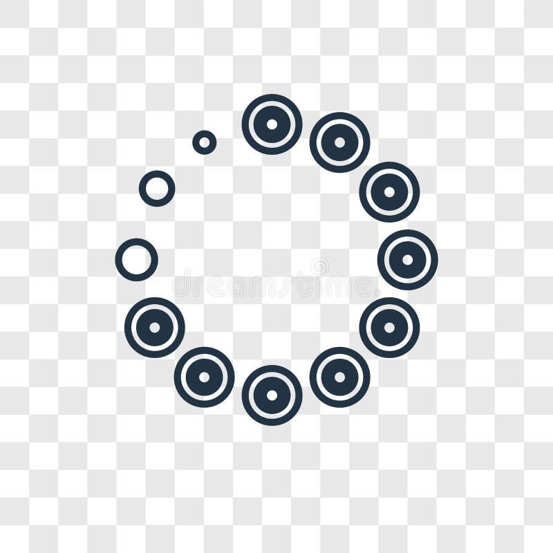 Loading Concept Vector Linear Icon Isolated on Transparent Background ...