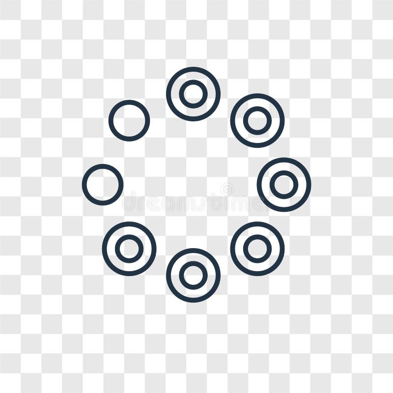 Loading Concept Vector Linear Icon Isolated on Transparent Background ...