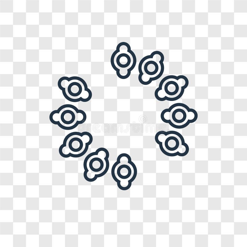 Loading Concept Vector Linear Icon Isolated on Transparent Background ...