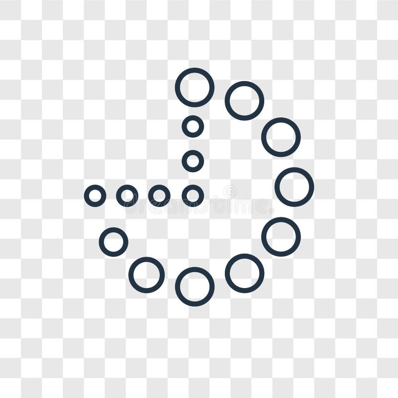 Loading Concept Vector Linear Icon Isolated on Transparent Background ...