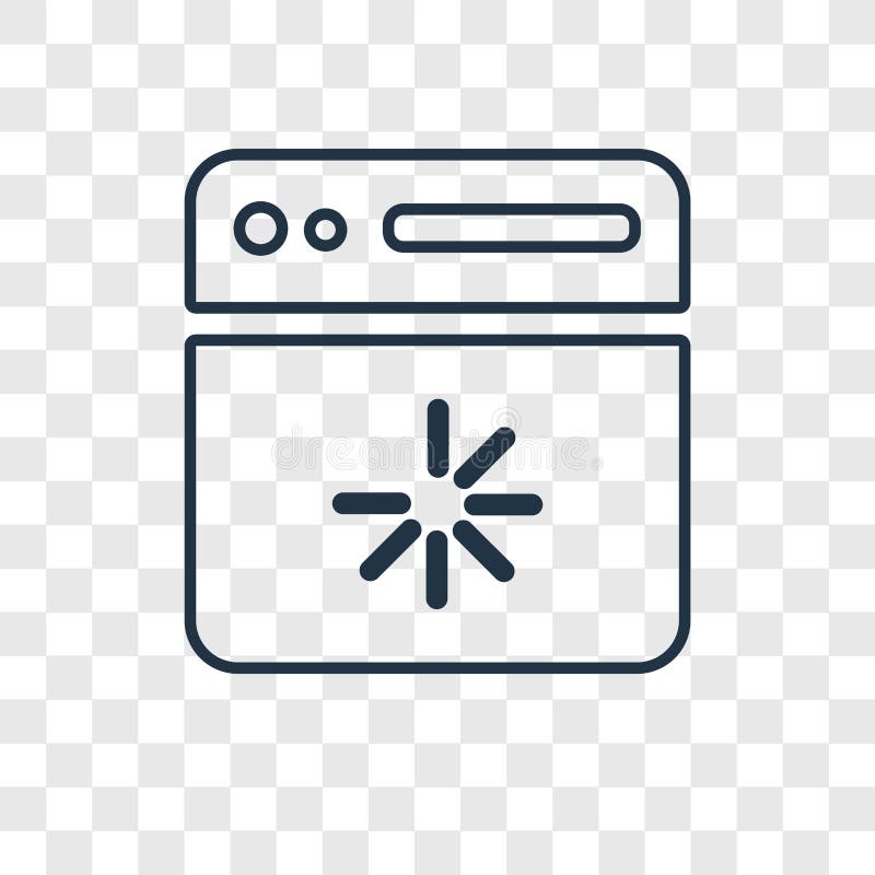 Loading Concept Vector Linear Icon Isolated on Transparent Background ...