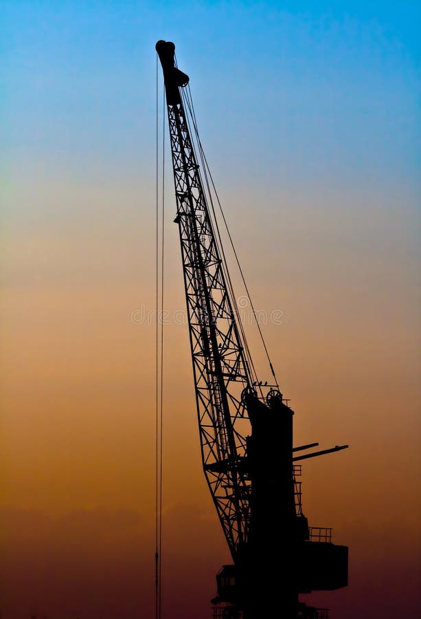 Loading crane stock photo. Image of structure, construction - 12750056