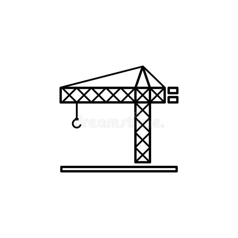 Loading Crane Outline Icon. Element of Logistic Icon for Mobile Concept ...