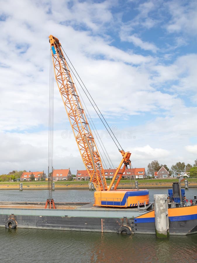Loading crane on a ship stock image. Image of cargo - 248970507