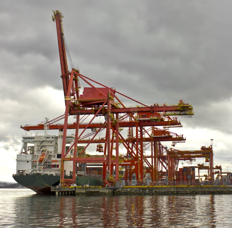 Loading Dock stock image. Image of sunny, container, harbour - 23536013