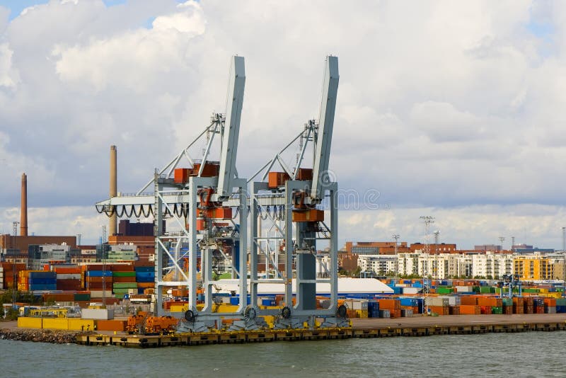 Loading dock stock image. Image of nautical, pier, finland - 3785569