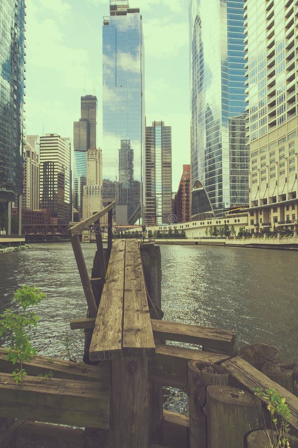 Loading Dock and Cityscape. Stock Photo - Image of downtown, skyscraper ...