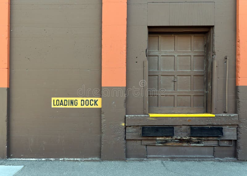 Loading Dock at Old Building Stock Image - Image of empty, door: 149729401