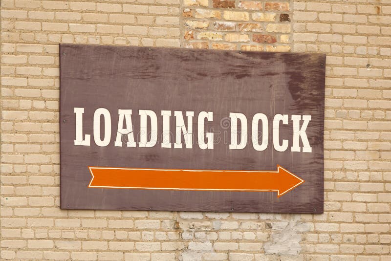 Loading Dock Sign Stock Photo - Image: 44614575