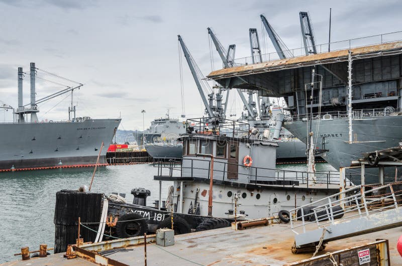 USS Hornet Museum Ship stock image. Image of alameda - 68946421