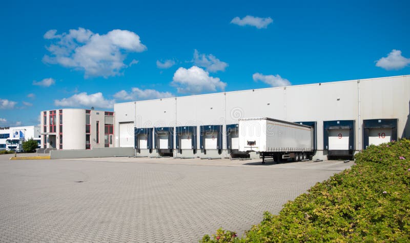 Loading docks stock image. Image of transportation, transport - 16228183