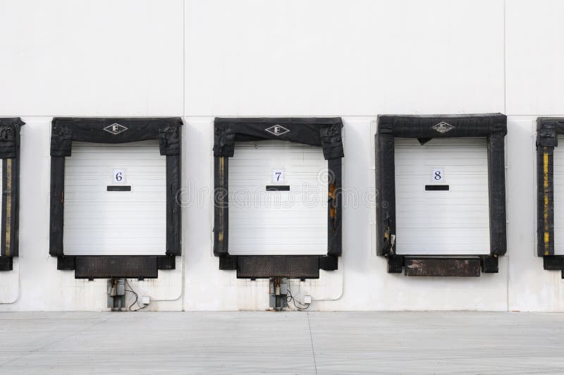 Row of old loading docks stock image. Image of platform - 29557385