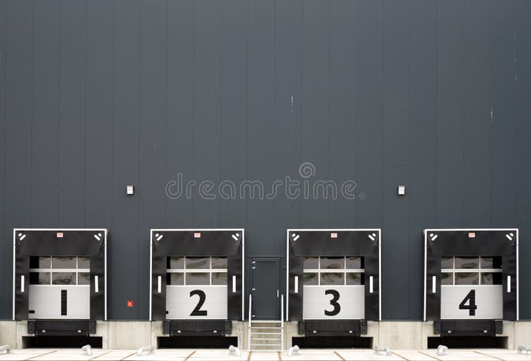 Loading docks 2 stock image. Image of industry, transportation - 5255029