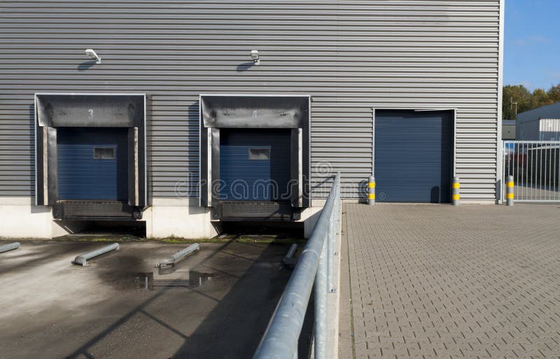 Loading docks stock image. Image of entrance, unload, transportation ...