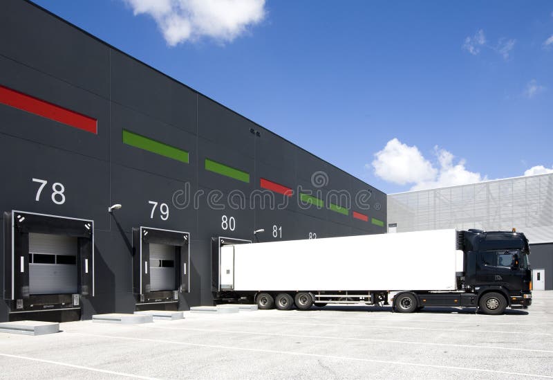 Warehouse loading dock stock photo. Image of storage, drive - 2668950