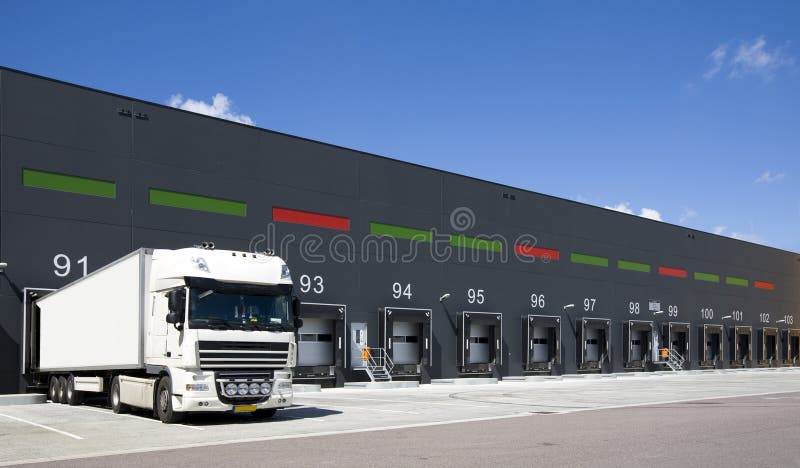 Loading docks stock photo. Image of cargo, logistics, warehouse - 9896088