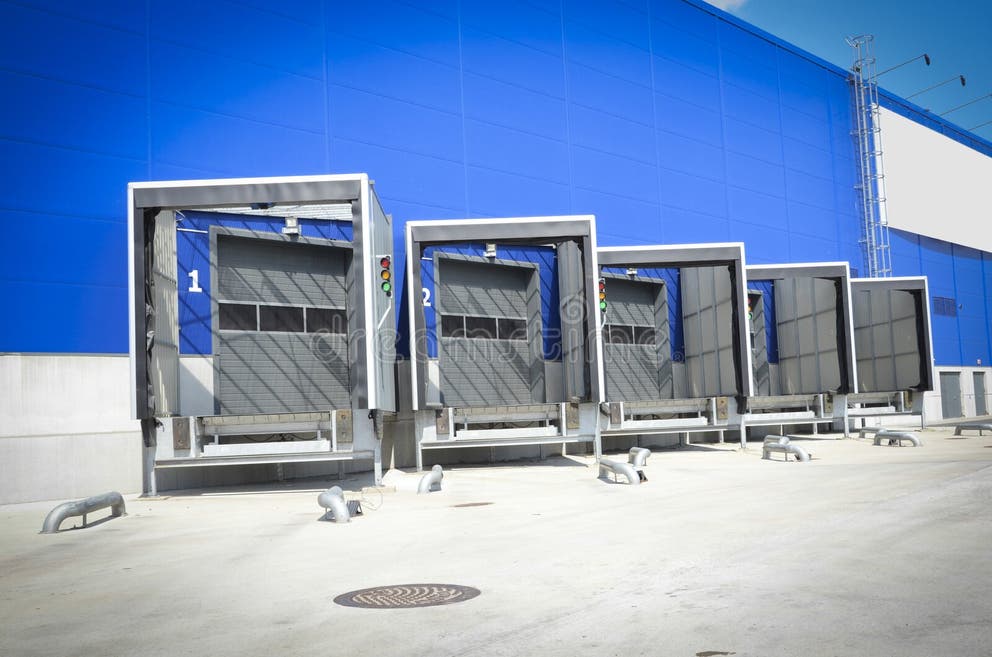 Loading docks stock photo. Image of cargo, logistic, dock - 55290740