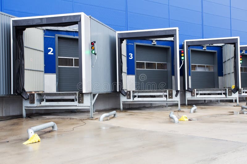 Loading docks for trucks stock image. Image of loading - 68323209