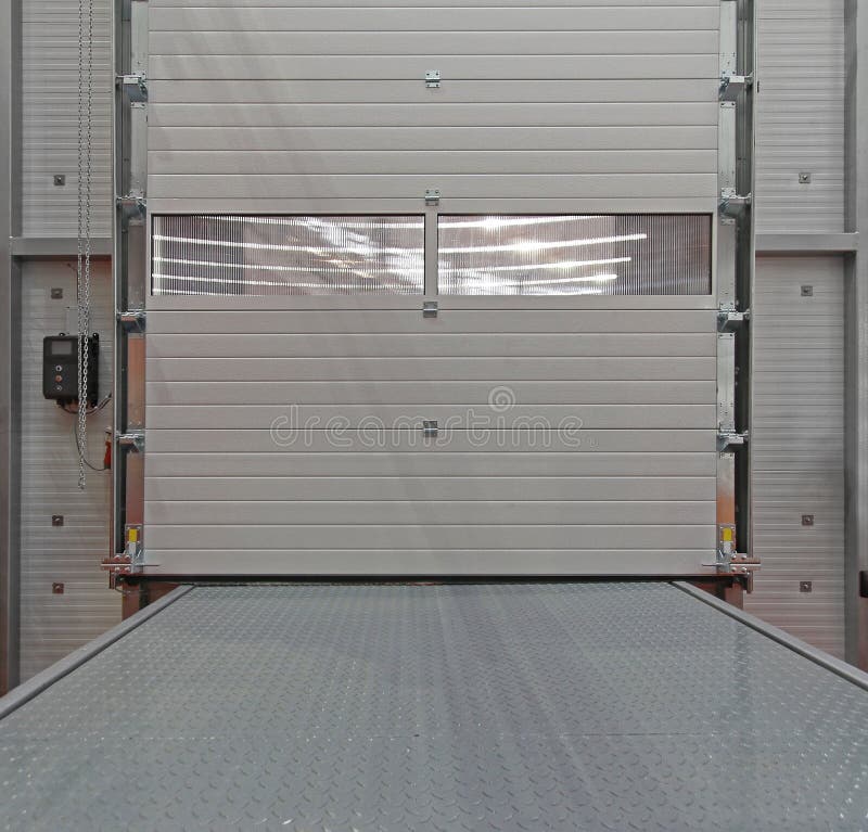 Loading Door stock image. Image of closed, metal, loading - 126717917