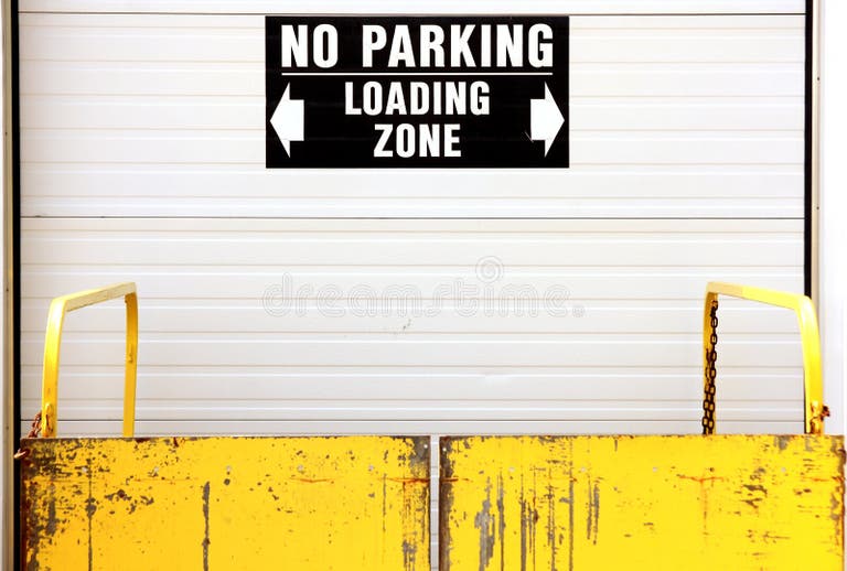 Loading door stock image. Image of door, business, zone - 41513215