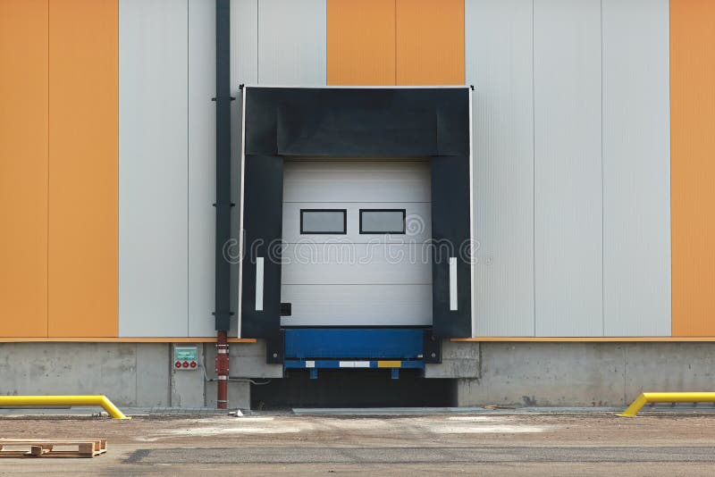 Loading door stock image. Image of ramp, entrance, depot - 31682819