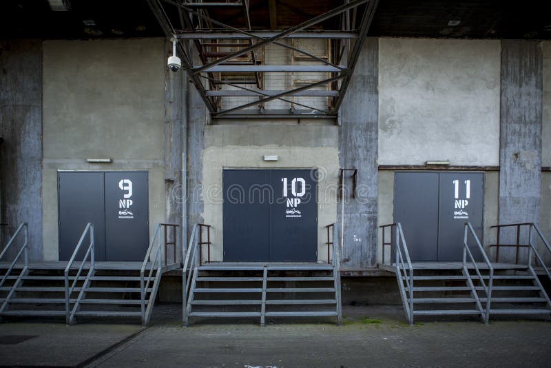 Loading doors stock photo. Image of doors, industry, exterior - 15341740