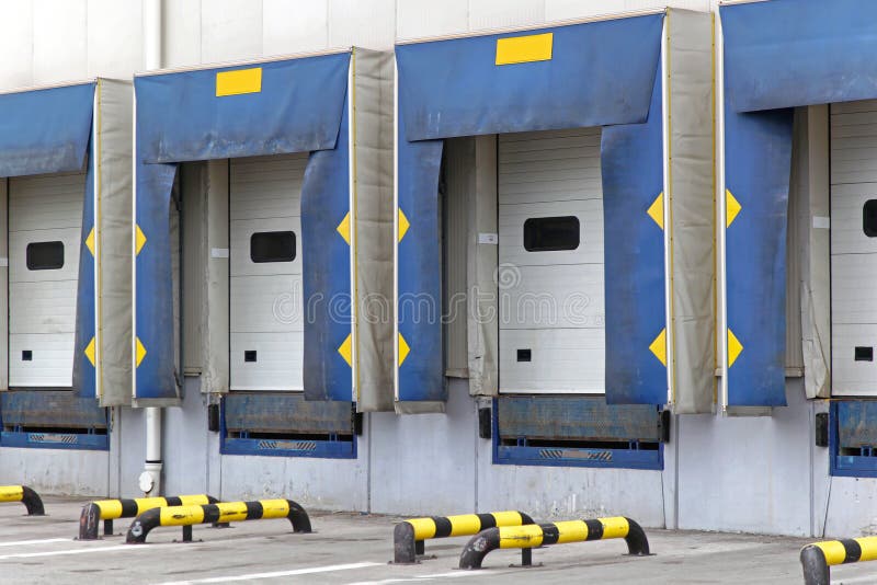 Loading doors stock photo. Image of doors, industry, exterior - 15341740