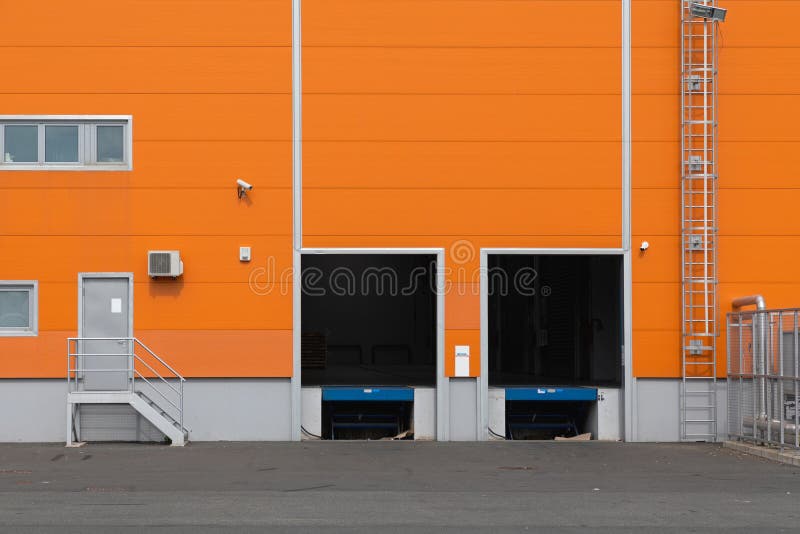 Loading doors stock photo. Image of doors, industry, exterior - 15341740