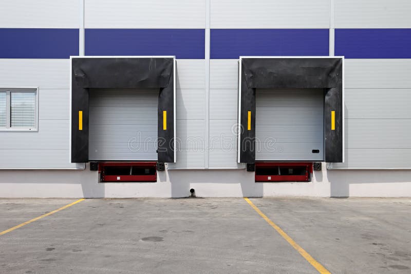 Loading doors stock photo. Image of exterior, dock, shipping - 36202912