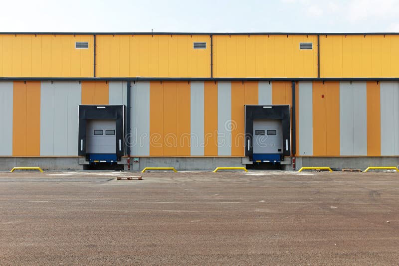 Loading doors stock photo. Image of doors, industry, exterior - 15341740