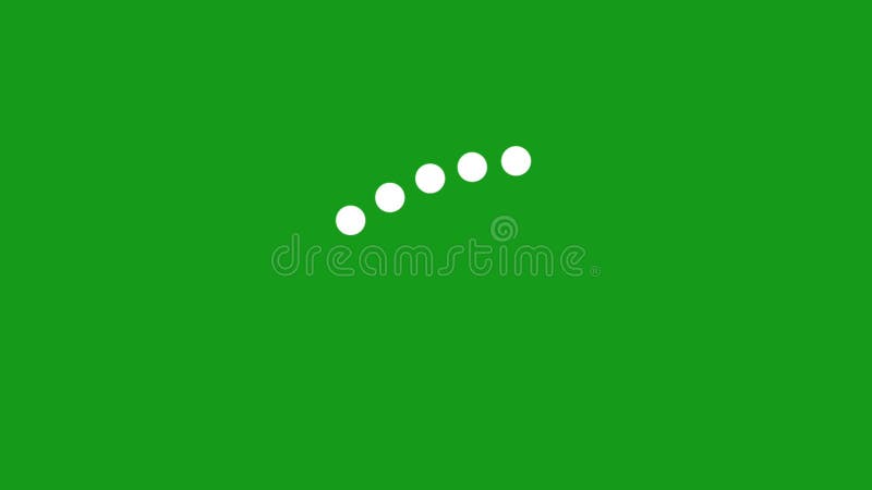 Loading Red Dots Circle Animation Green Screen Progress Waiting Stock ...