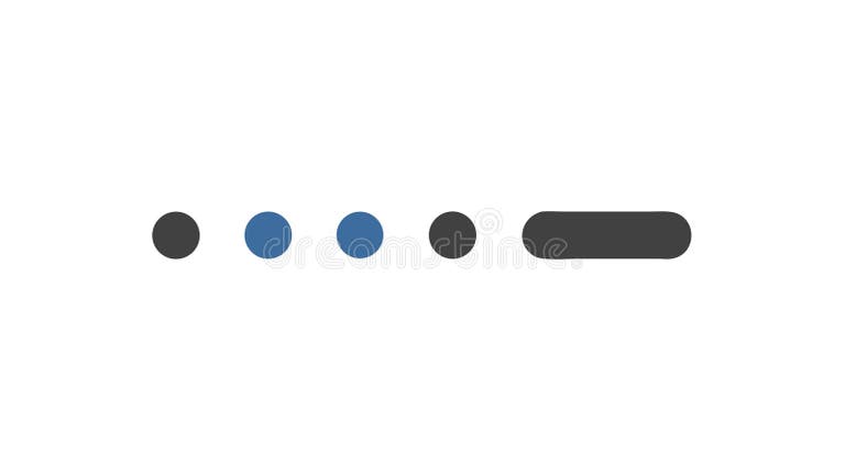 Loading Dots Progress Indicator Icon for UI Wait Process, Vector Design Generative AI Stock ...