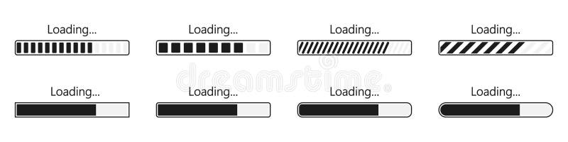 Loading Bar. Download Progress Status, Web Page Loading Scale and ...