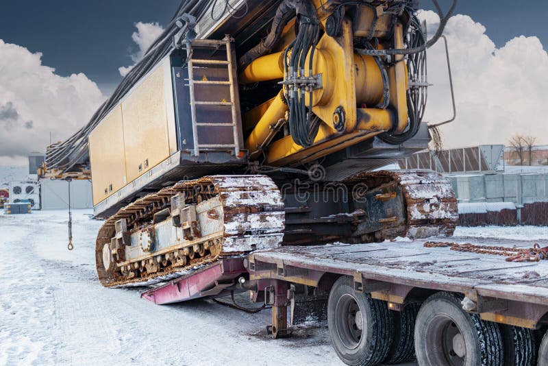 Loading of a Drilling Rig for the Installation of Bored Piles Onto a ...