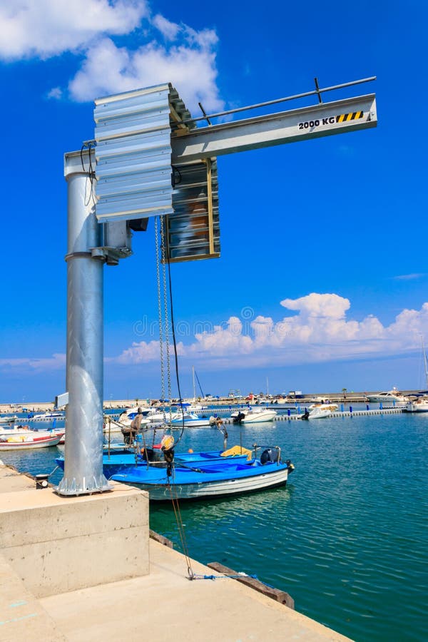 Loading Equipment in Port in Pomorie, Bulgaria Stock Image - Image of ...