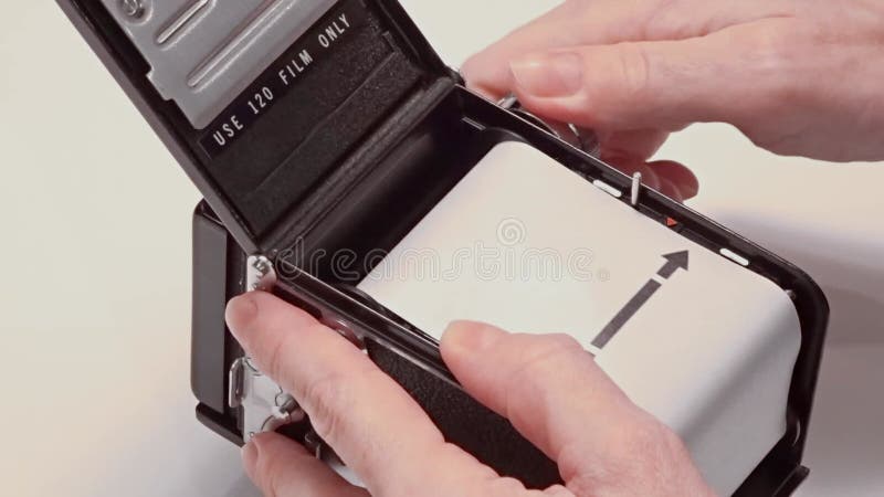 Loading Film in a Camera Ready To Make Photo Stock Video - Video of ...