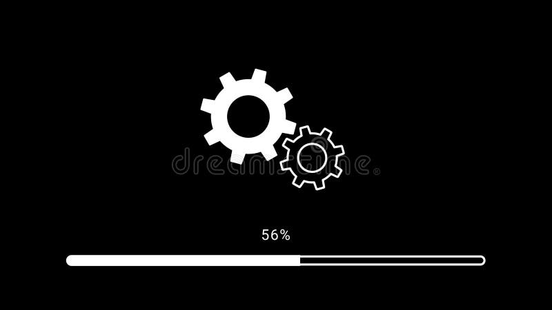 Loading Gear Icon Waiting for Repair Loading Maintenance Animated Gear ...