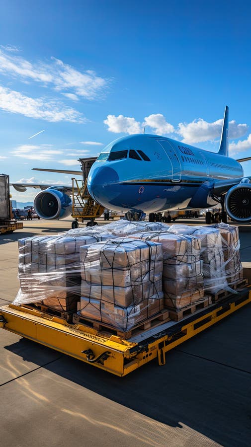 Loading of Goods on Board a Cargo Plane, Airport , Business Logistic ...